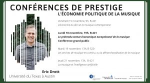 Conférences d’Eric Drott – nov. 2019 | Revue musicale OICRM
